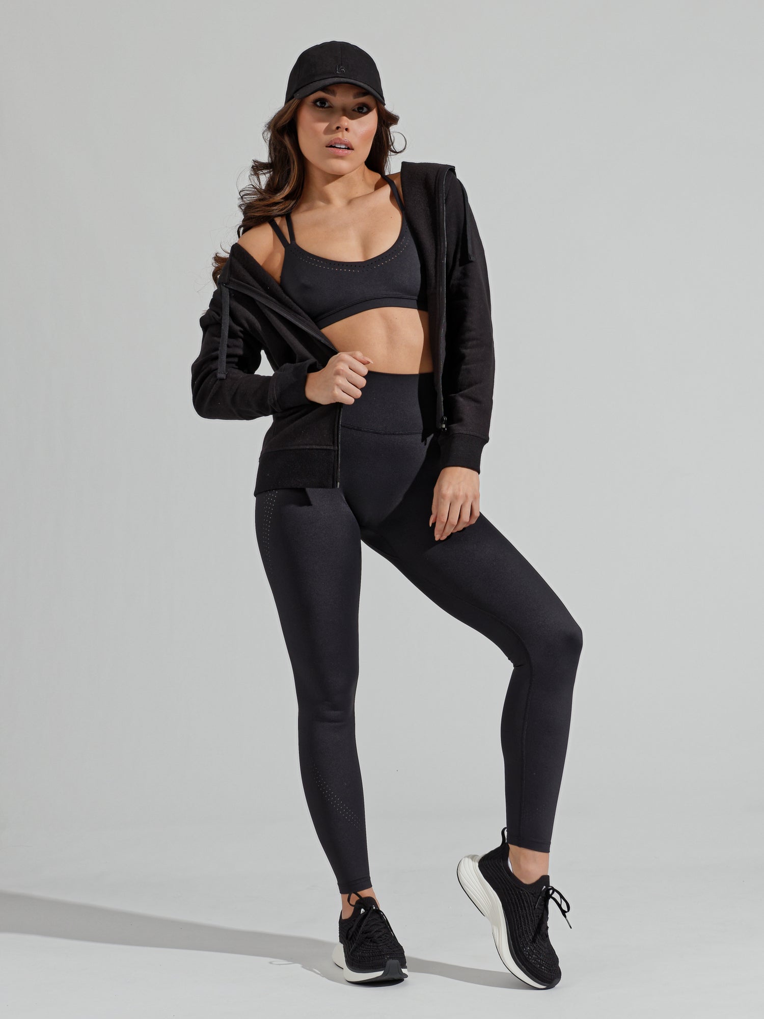 Limitless Laser Cut Sports Bra - Onyx Black – Buffbunny