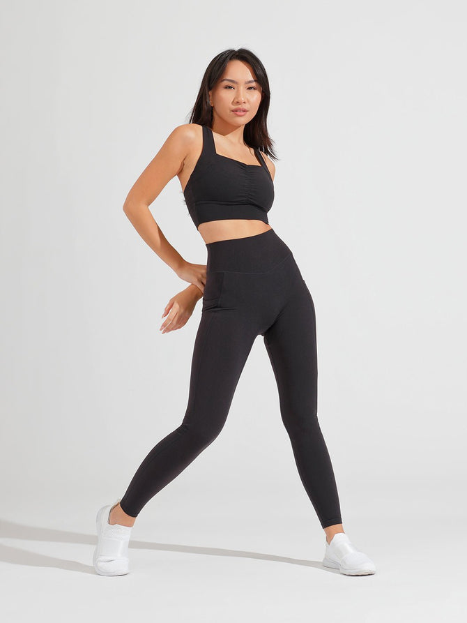 Bloom Sports Bra - Onyx Black