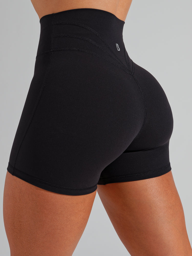 Onyx Black Legacy Short 4" Biker Shorts – Buffbunny